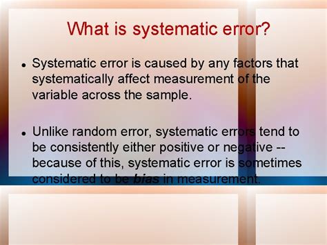 Error Their Types Their Measurements What Is An