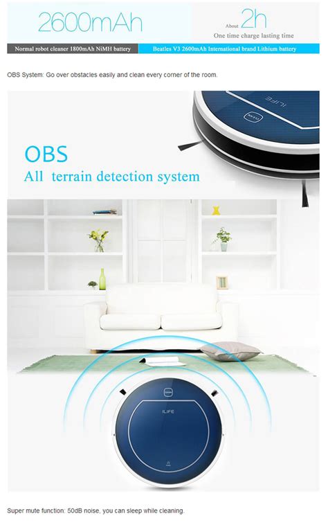 ILIFE V7 Robotic Vacuum Cleaner Sweeper