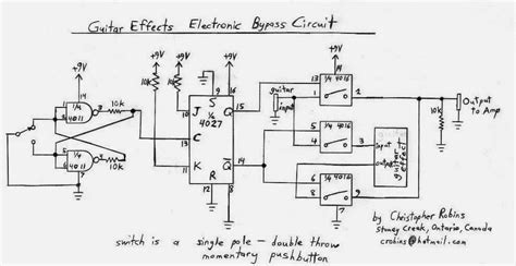 Guitar Effect Circuit Wiring And Schematic