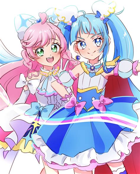 Sora Harewataru Nijigaoka Mashiro Cure Sky And Cure Prism Precure And 1 More Drawn By