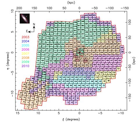 The Large Scale Structure Of The Halo Of The Andromeda Galaxy Part I Global Stellar Density