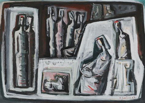Sold Price Branko Kovacevic Oil On Board Abstracted Figures March 4 0123 11 00 Am Edt