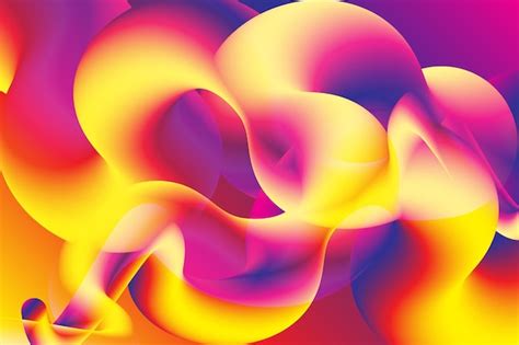 Premium Vector Blended Overly Of Colorful Gradient Creative Abstract Wavy Style With Vector