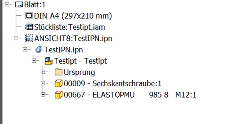 Explosionszeichnung Inventor
