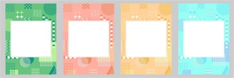 Set Verticale Achtergronden Voor Sociale Netwerken Premium Vector