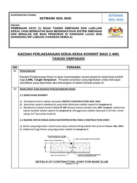 Method Of Statement Concrete Works Pdf