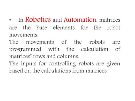Applications Of Matrices In Real Life Pptx Physics Science