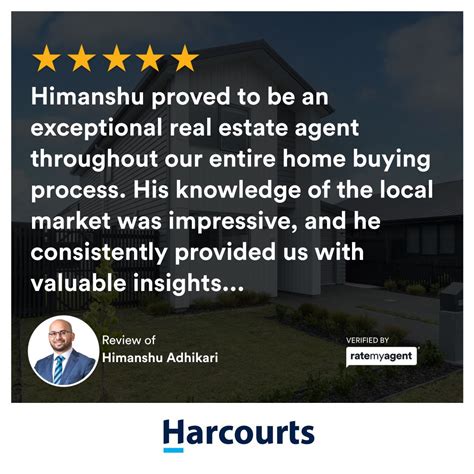 Himanshu Adhikari On Linkedin Ratemyagent Realestate Harcourts