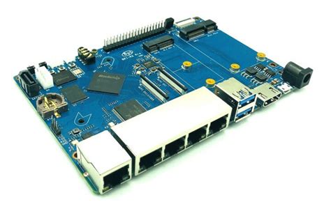 Banana Pi BPI R Pro Port Gigabit Ethernet Router Board Is Powered By Rockchip RK SoC