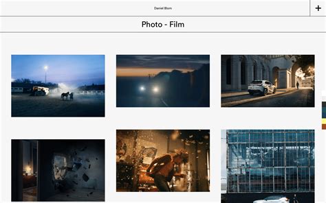 Daniel Blom Web Design Inspiration Siteinspire