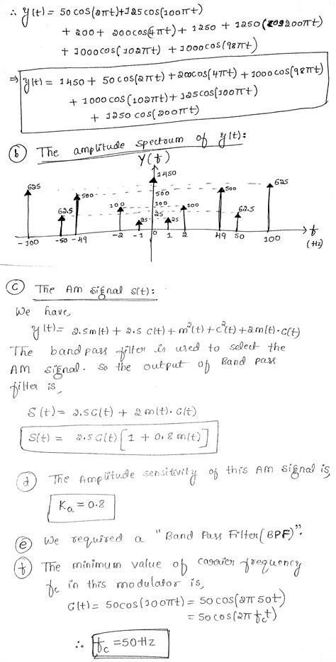 [solved] 3 the following figure shows the block diagram of an am