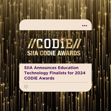 siia announces education technology finalists for 2024 codie awards siia