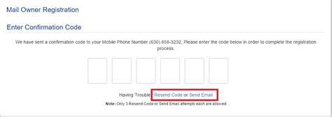 Resending Confirmation Messages