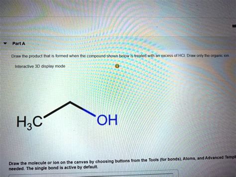Parta Draw The Product Ihat Loried When The Compound Shown Below Reated With An Excess Of Hci