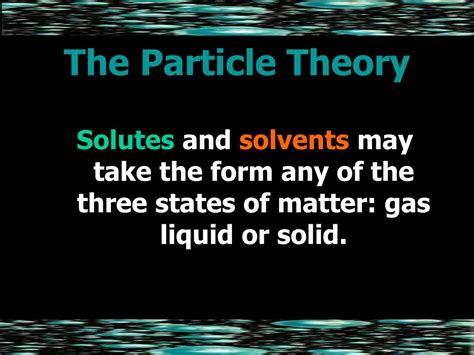 PPT The Particle Theory PowerPoint Presentation Free Download ID