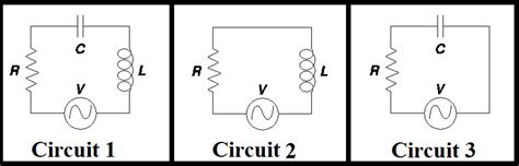 solved consider the three circuits below consisting of an ac