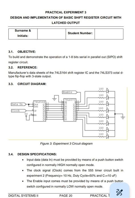 solved practical experiment 3 design and implementation of