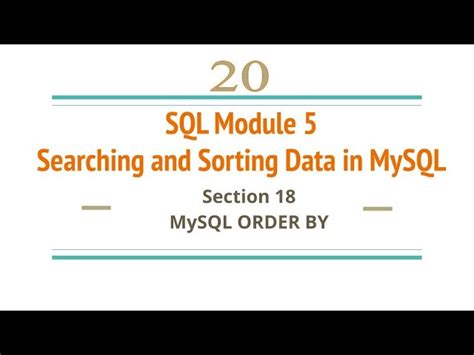 Sorting Results Using Order By Hng Learn