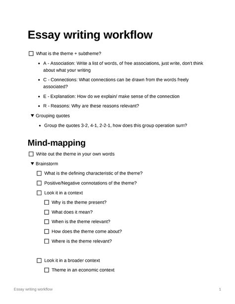 Essay Writing Workflow Essay Writing Workflow What Is The Theme