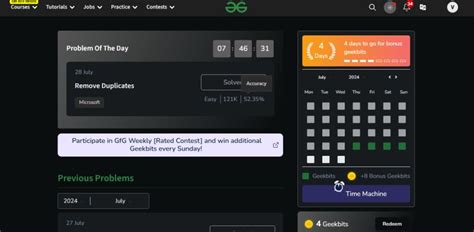 Vaibhav Raj On Linkedin Geekstreak2024 Codingchallenge Geeksforgeeks
