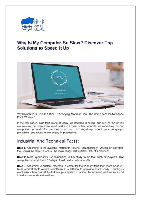 Ppt Why Is My Computer So Slow Discover Top Solutions To Speed It Up Powerpoint Presentation