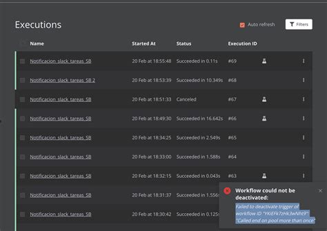 Failed To Deactivate Trigger Of Workflow Id Xxxxx Called End On
