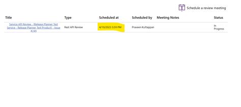 Release Planner Shows Incorrect Meeting Date · Issue 6073 · Azureazure Sdk Tools · Github