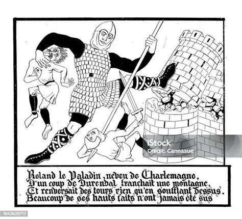 19세기 판화 프랑스 유머 곤경에 처한 기사와 그의 처녀 L일러스트레이션 1893 1893년에 대한 스톡 벡터 아트 및 기타 이미지 1893년 19세기 19세기