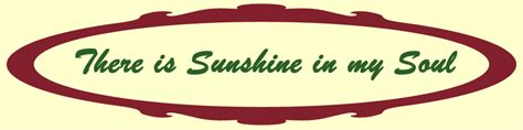 Hymn Line Devotion There Is Sunshine In My Soul