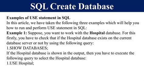 Sql Create Databasepptx
