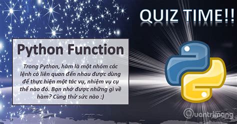 Bài kiểm tra trắc nghiệm về Python Phần QuanTriMang