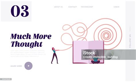 작은 사람들 문자 철학 생각 방문 페이지 템플릿입니다 남자는 연꽃 자세 명상에 앉아있다 얽힌 생각을 풀고 명상과 반성 만화 벡터