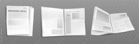 Professional Newspaper Template With Organized Layout For Editorial