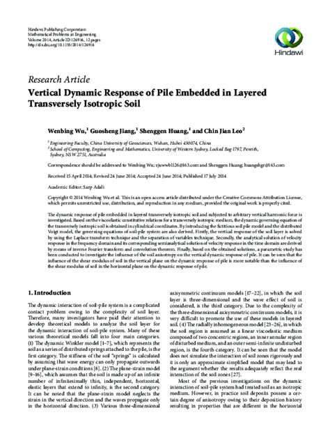 pdf vertical dynamic response of pile embedded in layered