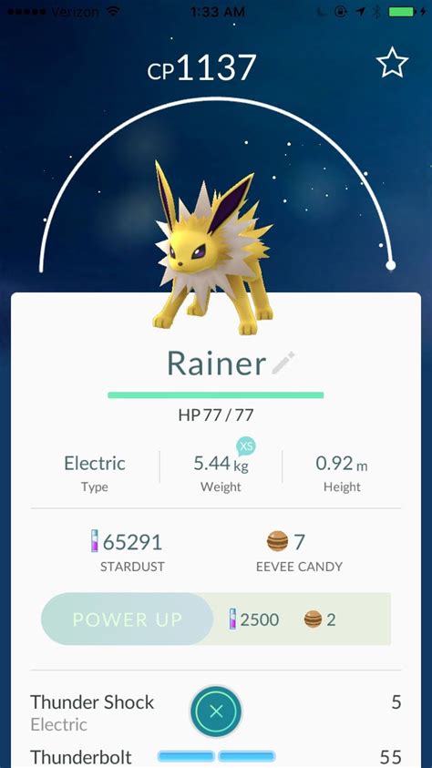 I Named My Eevee Rainer And It Evolved Into This Anyone Else Have This Happen To Them