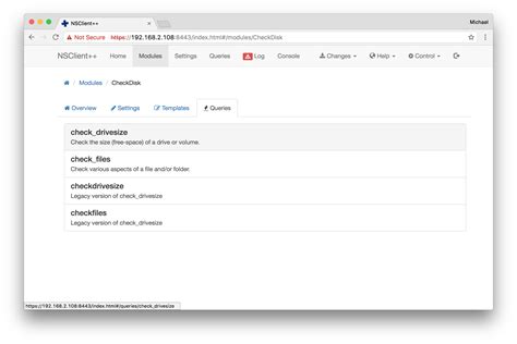 web ui nsclient