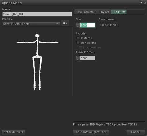 Meshuploading And Wearing A Rigged Mesh Second Life Wiki
