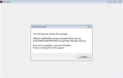 CnCnet Kaboom Error On Windows 7 Virtual Machine Support CnCNet Community Forums