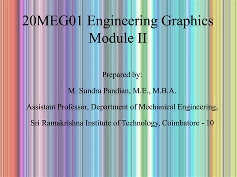 Engineering Graphics Projection Of Points And Lines Ppt 3 D