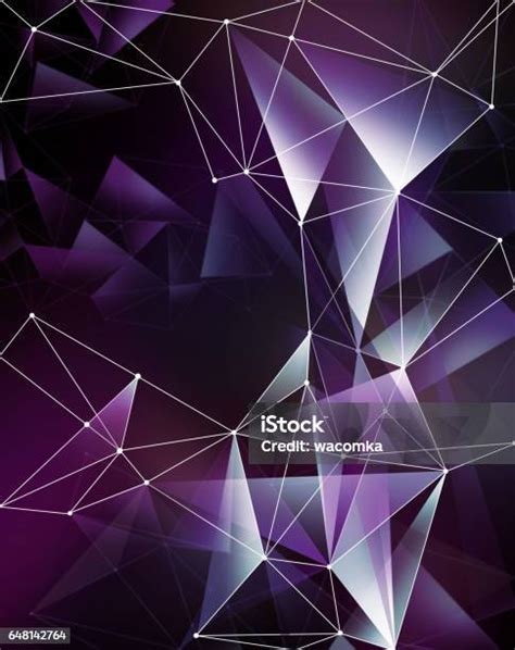 추상적인 기하학적 면 배경 빛나는 삼각형 디지털 일러스트 레이 션 0명에 대한 스톡 사진 및 기타 이미지 0명 3차원 형태 개념 Istock