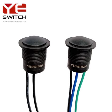 Mm Momentary Low Profile Push Button Switch With Wire Mm Waterproof Pushbutton Switch And