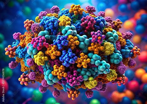 Microscopic 3d Rendering Of Prion Protein Misfolding A Detailed