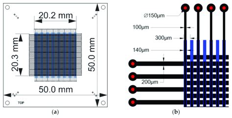 The Design Of Electrode Array A Outer Dimensions Of Active Sensing