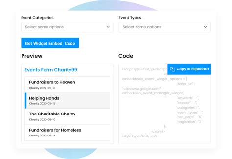 Embeddable Event Widget Wp Event Manager