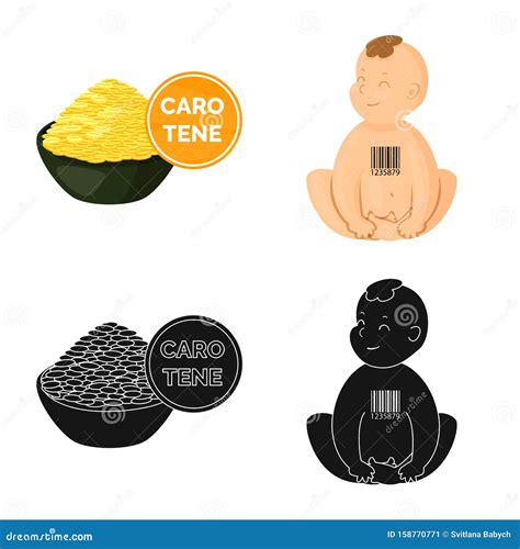 Vector Illustration Of Test And Synthetic Symbol Collection Of Test