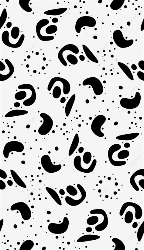 Black And White Shapes Background Seamless Oblong Clip Art
