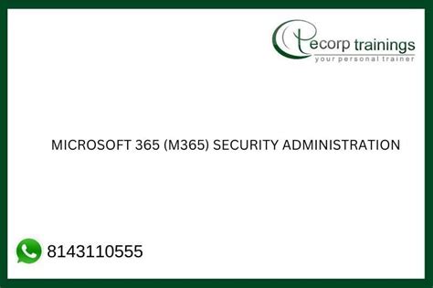 Microsoft 365 M365 Security Administration Training Course