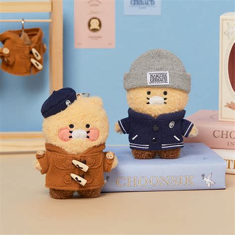 카카오프렌즈 카카오프렌즈 Mfg 춘식이 인형 키링 마리떼 더블코트 바시티 키홀더 위시버킷