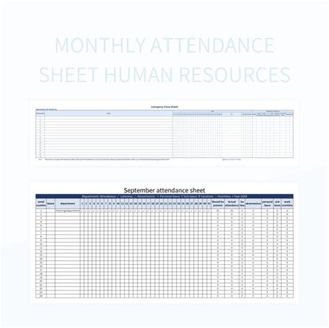 Free Monthly Attendance Templates For Google Sheets And Microsoft Excel Slidesdocs