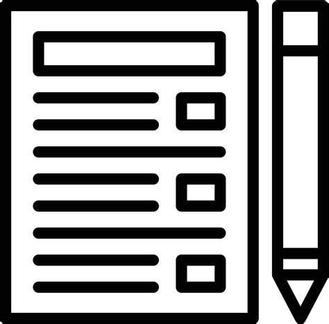 Task List Line Icon Vector Art At Vecteezy